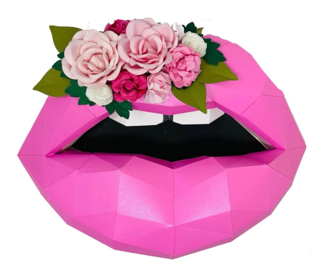 Pucker Up Paper Lips Pink 10" paper lips, 10" – Armadio by Delia